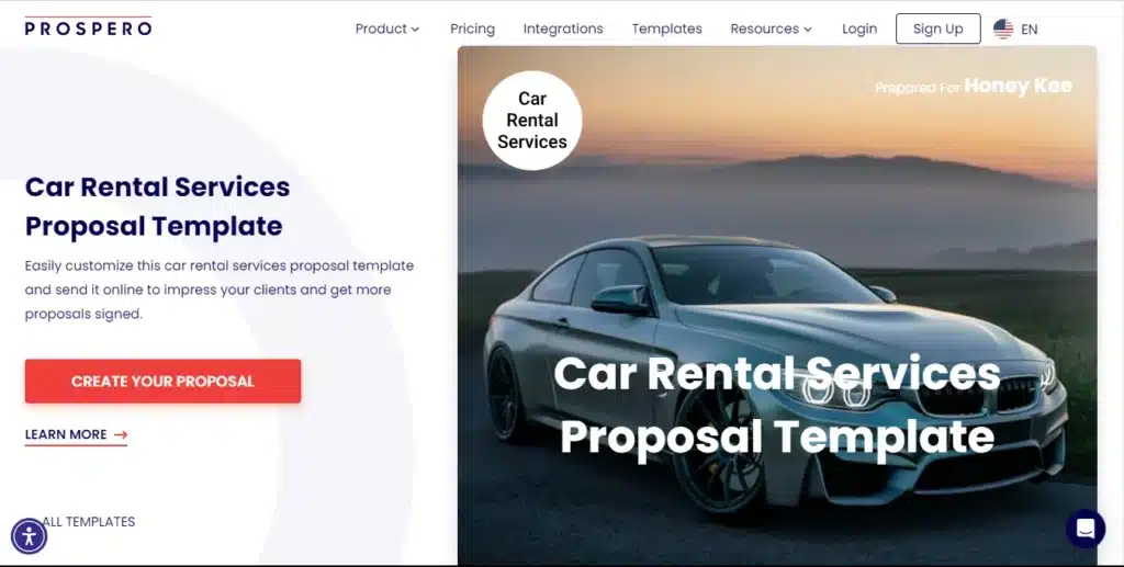 How to Write a Winning Car Rental Services Proposal - Prospero Blog